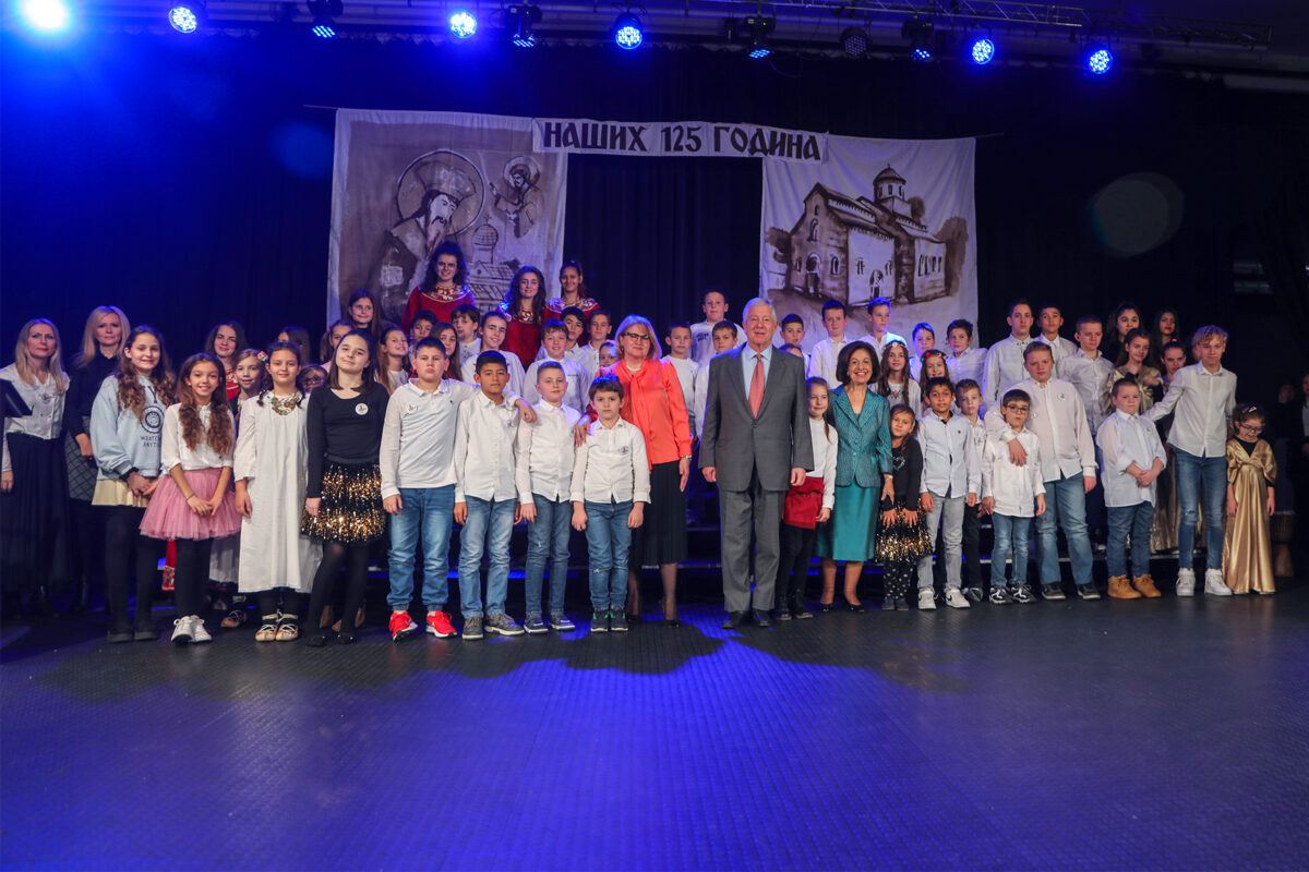 ROYAL COUPLE OF SERBIA AT 125th ANNIVERSARY OF STEFAN DECANSKI SCHOOL ...
